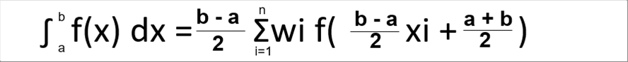 Gauss-Legendre Numerical Integration