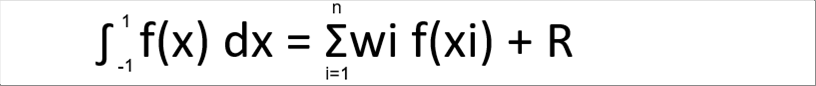 Gauss-Legendre Numerical Integration